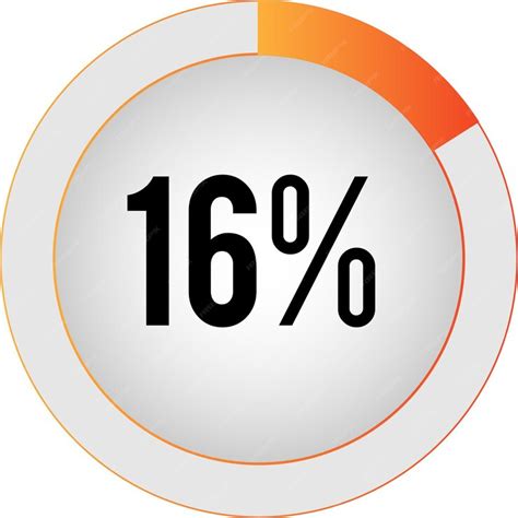 웹 디자인 사용자 인터페이스ui 또는 인포그래픽에 사용할 준비가 된 원 백분율 다이어그램 프리미엄 벡터