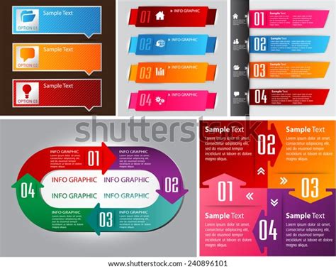 Colorful Modern Cycle Text Box Template Stock Vector Royalty Free