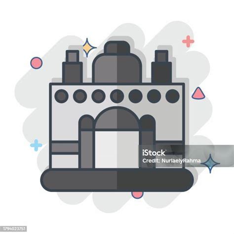아이콘 비엔티안 자본 기호와 관련이 있습니다 만화 스타일 심플한 디자인 편집 가능 간단한 일러스트레이션 개발에 대한 스톡 벡터 아트 및 기타 이미지 Istock