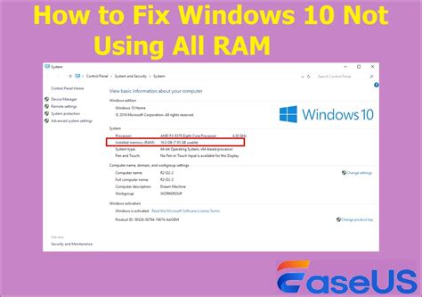 Windows Not Using All RAM Causes Fixes