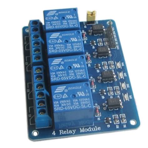Buy 4 Channel Isolated 5V 10A Relay Module Opto Coupler For Arduino PIC AVR DSP ARM Online At
