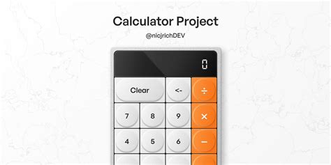 Github Nicjrichdevcalculator Calculator Project Thats Part Of Frontend Masters Complete