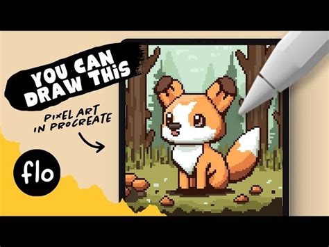 Free Video You Can Draw This Pixel Art In Procreate Step By Step
