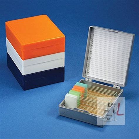 Microscope Slide Storage Box For 25 Slides Plastic At ₹ 149 00 Slide Storage Box Microscope