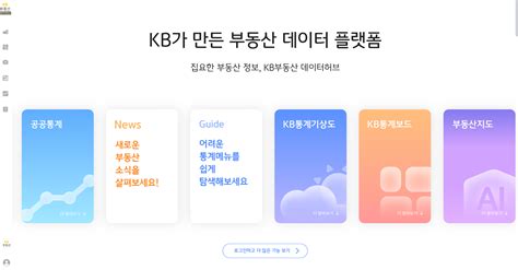 부동산 Kb부동산 데이터허브 부동산 관련 사이트