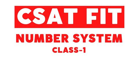 UPSC CSAT 2023 Number System Class 1 YouTube
