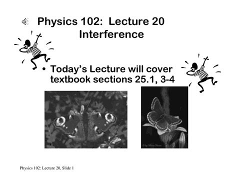 Interference College Physics Lecture Slides Phys 102 Docsity