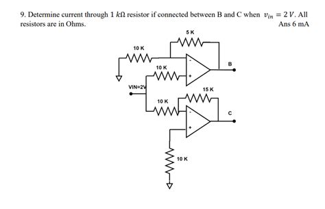Solved Determine Current Through 1kΩ ﻿resistor If Connected