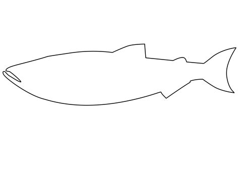 Shape Of Salmon Free Printable Papercraft Templates