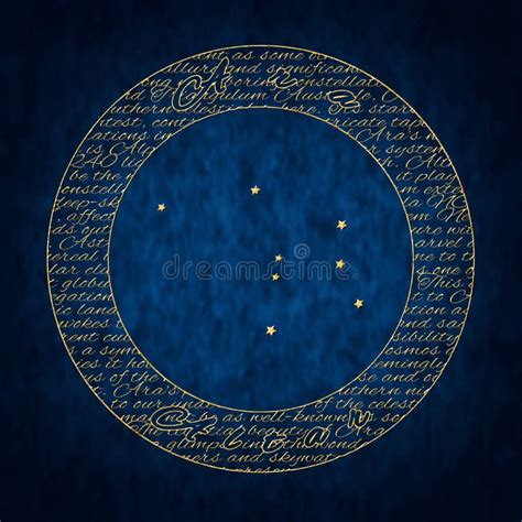 Ara Star Constellation Altar Constellation Stock Illustration Illustration Of Blue Space