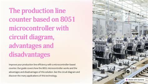 Solution The Production Line Counter Based On 8051 Microcontroller With Circuit Diagram