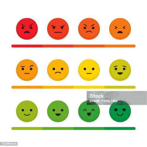 벡터 일러스트 사용자 경험 피드백 개념 다른 분위기 중립 및 음수 등급 프리미엄 디자인 감정에 대한 스톡 벡터 아트 및 기타 이미지 감정 개념 계급 Istock