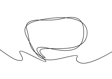 Premium Vector Speech Bubble Continuous One Line Art Drawing Dialogue Speech Bubble Illustration