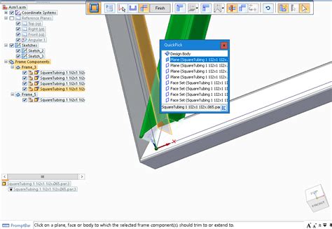 Solid Edge Frame Design For ST Part Design Motion