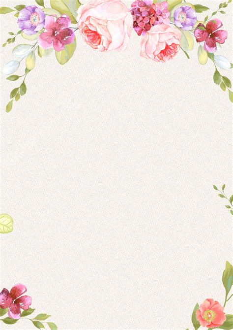 Flower Page Border Design Word Infoupdate Org