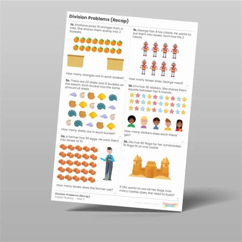 Year 2 Division Problems Varied Fluency Resource Classroom Secrets