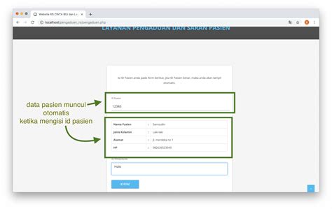 source code aplikasi sistem pengaduan layanan rumah sakit dengan php
