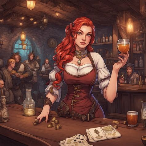 Curvy Barmaid By Darththeo On Deviantart