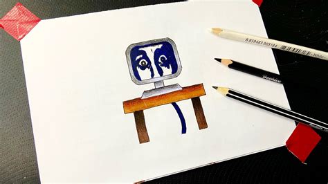 How To Draw Mr Computer Phase 2 Incredibox Sprunki วิธีวาด มีสเตอร์ คอมพิวเตอร์ อีนคีดิบ็อก