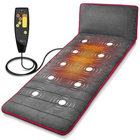 Full Body Vibrating Massage Mat Massaging Heating Pad Massage Mattress Cushion W 10