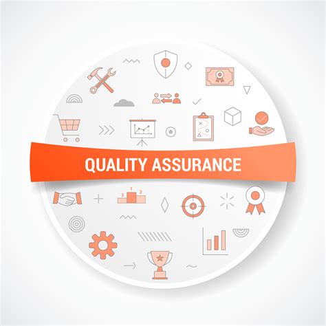 Qa Quality Assurance Concept With Icon Concept With Round Or Circle