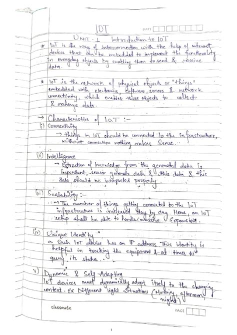 Unit 1 Iot Internet Of Things Unit 01 Notes Iot Date Unit 1