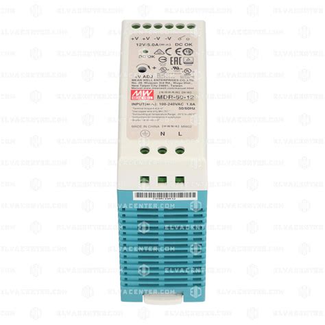 Voeding: MDR-60-12 - PSU Din rail - 230Vac / 12Vdc - 5 A - Shop Elvacenter