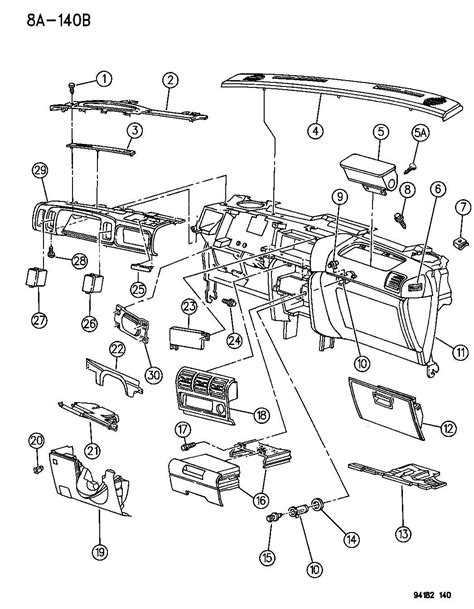 Exploring The Mopar 2002 Chrysler Voyager Dashboard Parts A