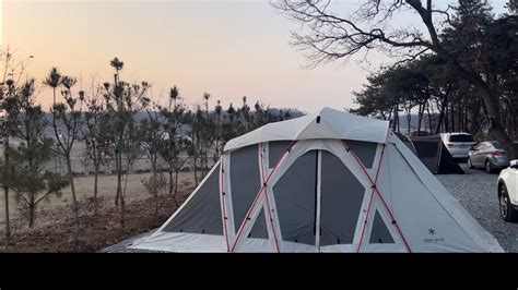 솔국열차🚅 설 캠핑 L 스노우피크 롱프로 아이보리 레드프레임ㅣ 캠핑2년차 L 평택 낭만팩토리캠핑장 🏕️ Youtube