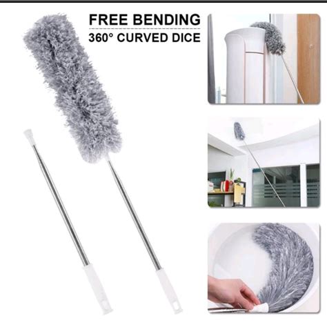 Dinding Wall Long Microfiber Duster Bendable Head Washable Microfiber