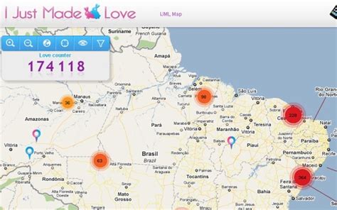 Site Mostra Em Um Mapa Onde As Pessoas Acabaram De Fazer Sexo