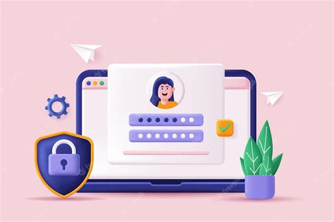 Premium Vector Login And Password Concept 3d Illustration Icon