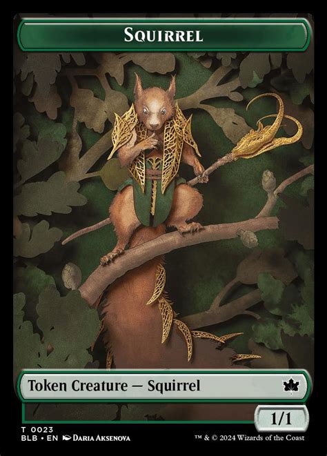 Squirrel Token Bloomburrow Standard Card Kingdom