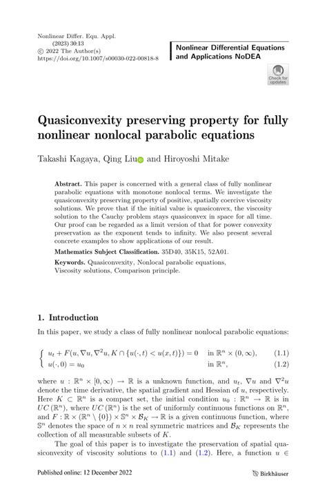 pdf quasiconvexity preserving property for fully nonlinear nonlocal