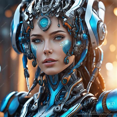 Premium Ai Image A Highly Advanced Android With Synthetic Skin And