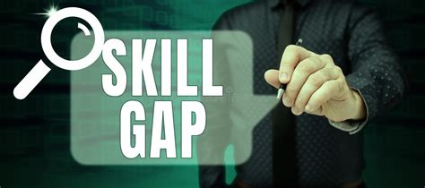 Sign Displaying Skill Gap Business Showcase Refering To A Person S