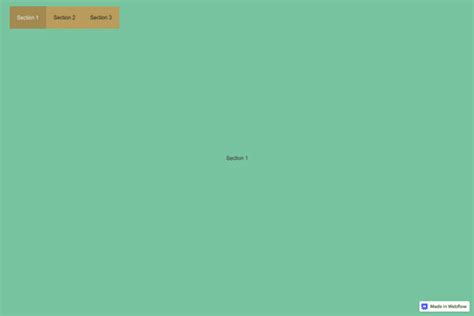Scroll Snap With Section Links Webflow