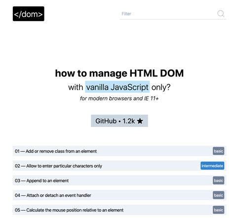 More Vanilla Javascript Htmldomdev Joseph Scott