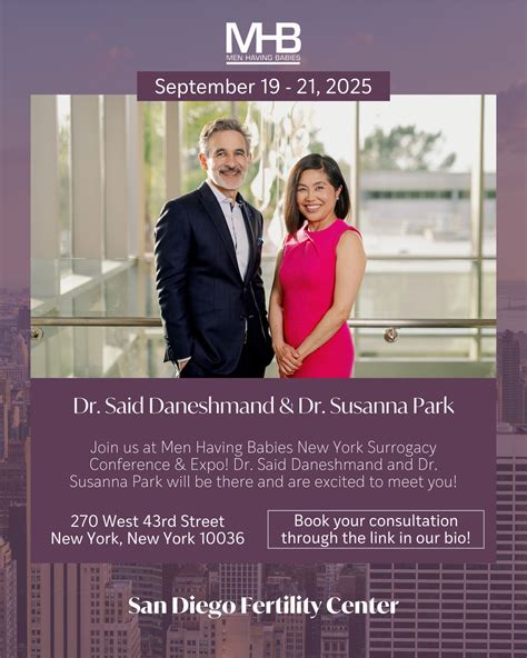 San Diego Fertility Center Join Dr Michael Kettel And Dr Susanna J Park On Wednesday June