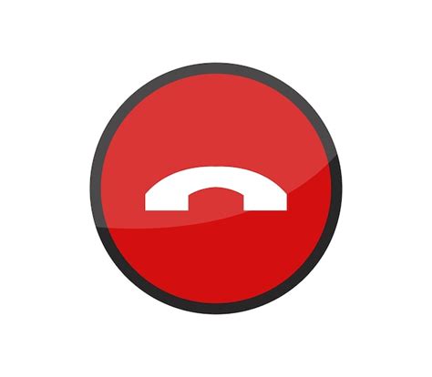 Premium Vector End Call Sign