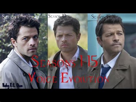 Castiel Voice Evolution Seasons 4 15 Youtube