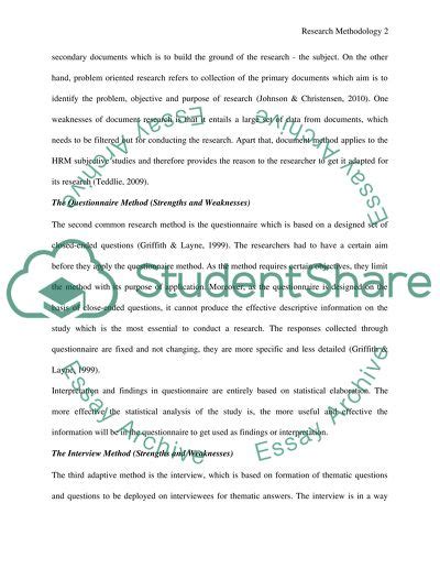Research Methodologyresearch Methods Dissertation