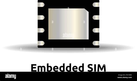 Esim Embedded Sim Card Icon Symbol Concept New Vector Image Stock