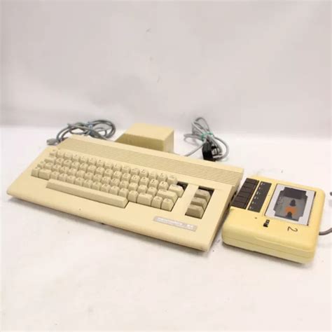 Commodore 64 C64 Personal Computer With Computer Cassette Data Unit