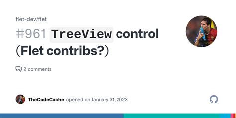 `treeview` Control Flet Contribs · Issue 961 · Flet Devflet · Github