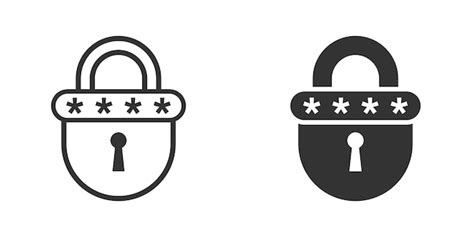 Premium Vector Security Password Icon Protection Icon Vector Illustration