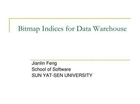 PPT Bitmap Indices For Data Warehouse PowerPoint Presentation Free Download ID 5665961
