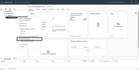 Management Of Vvol Datastore Using Vcenter