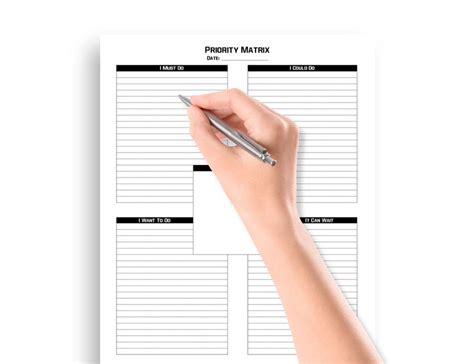 Adhd Priority Matrix To Do List Daily Planner Template Productivity Task Thoughts Organizer Adhd Priority Matrix To Do List Daily Planner Template Productivity Task Thoughts Organizer