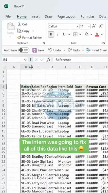 Autofit Data In Excel Excelmaster1 Excel For Beginners Microsoft Excel E Learning